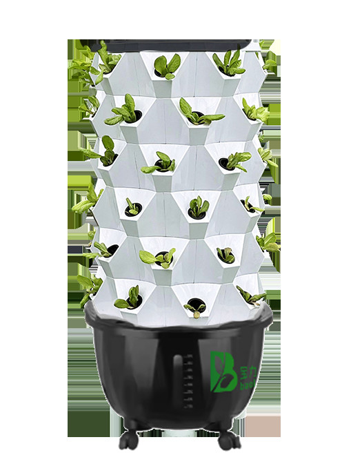 65L 6 Layer 48 Plant Holes Hydroponic Tower Drip System Customize The ...